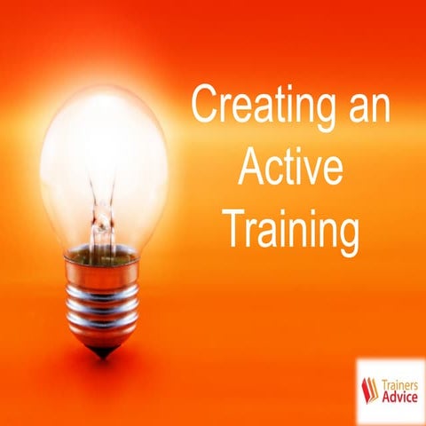 Creating an active training | PPT