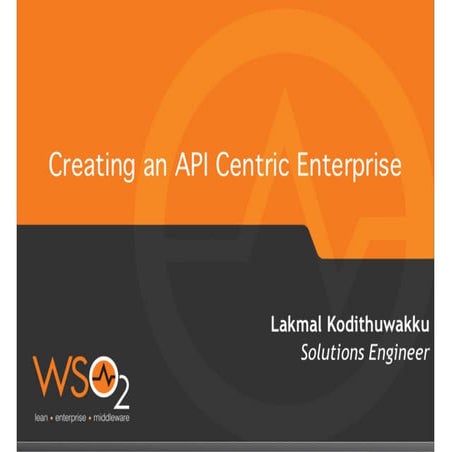 Creating an API Centric Enterprise | PDF