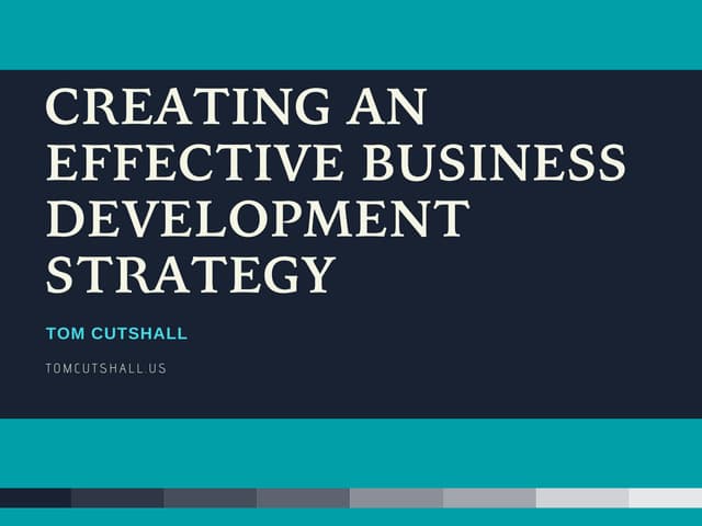 Building a Business Development Strategy | PPT