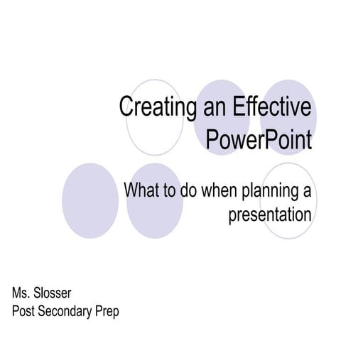 Creating an effective power point | PPT | Desktop Publishing | Computer ...