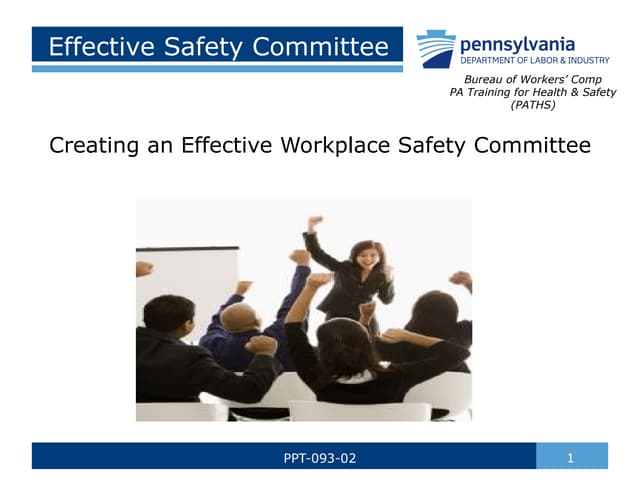 Safety commitee meeting | PPT | Events