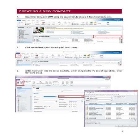 Creating a new contact | PDF