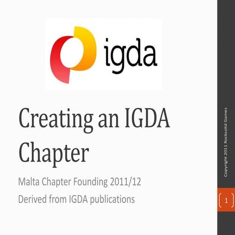 Creating an igda chapter in Malta | PDF | Non-Profit Organizations ...