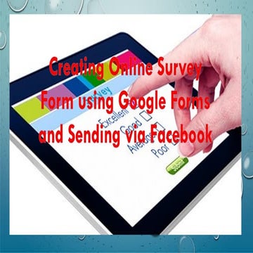 Creating An Online Survey Form | PPTX