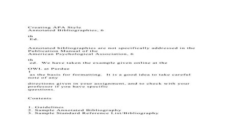 Annotated Bibliography Harvard Style