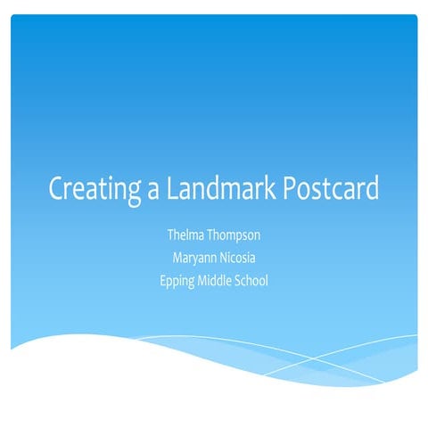Creating a postcard | PPTX