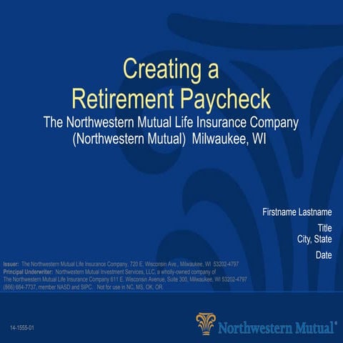 Creating A Retirement Paycheck Client Use | PPT