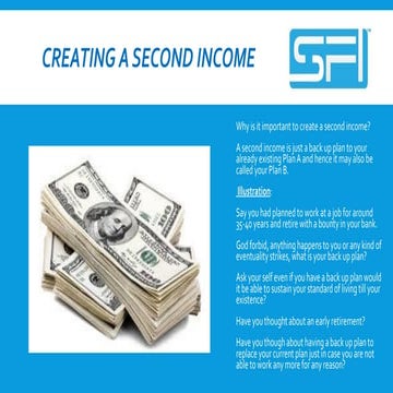 Creating A Second Income | PPT