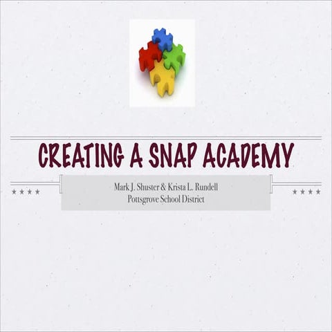 Creating A Snap Academy Pdf | PDF