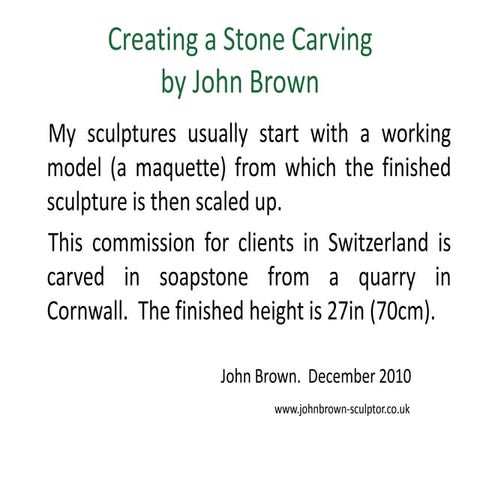 Creating A Stone Carving | PPTX