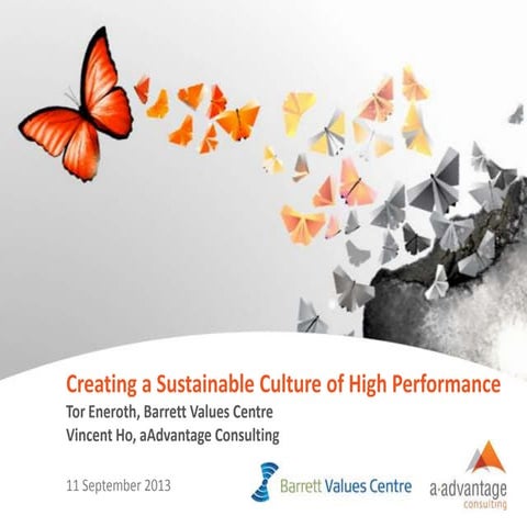 Creating a sustainable culture of high performance | PPTX
