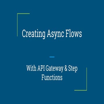 Aws Step Function With Api Gateway Integration Metin Kale Chicago Ppt