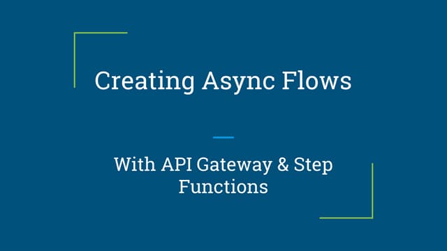 Aws Step Function With Api Gateway Integration Metin Kale Chicago Ppt