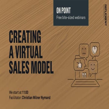 Creating a virtual sales model | PDF