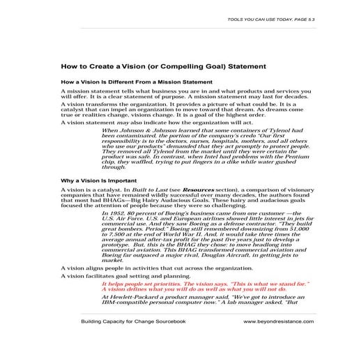 Creating a vision | PDF