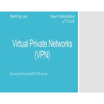 Creating a vpn | PPT