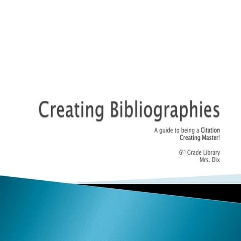 Creating Bibliographies With Bibme | PPTX