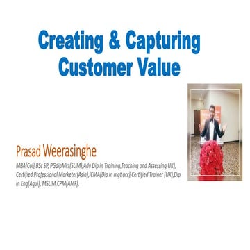 Chapter 1.Creating & Capturing Customer Value | PDF