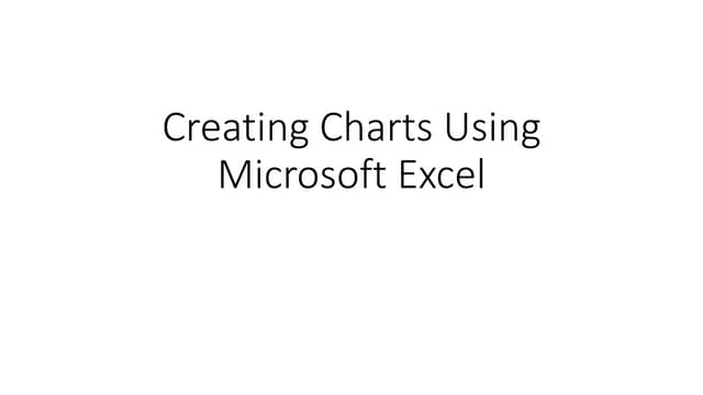 Making A Chart Using Excel Ppt