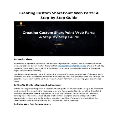 Creating Custom SharePoint Web Parts A Step-By-Step Guide.pdf