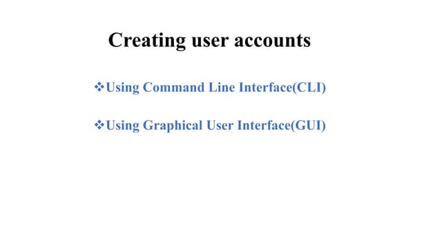 Creating & deleting local user.pptx | Free Download Creating & deleting local user.pptx | Free Download