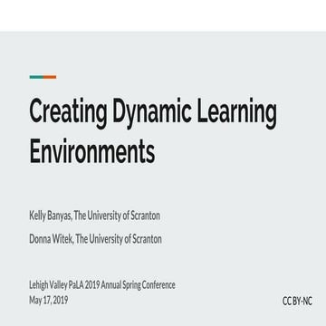 Creating Dynamic Learning Environments | PPTX | Educational Assessment | Education