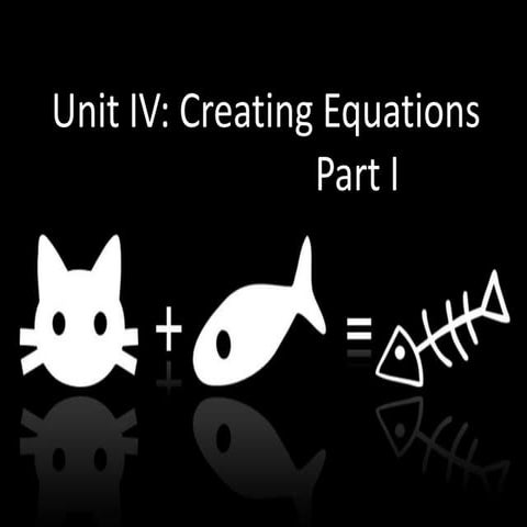 Creating Equations (Part I) | PPTX
