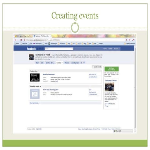 Creating events | PPT