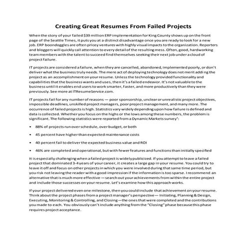 Comic resume | PDF