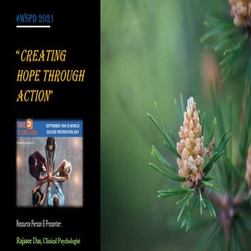 Creating Hope Through Action" 10th september 2021 | PPT | Free Download