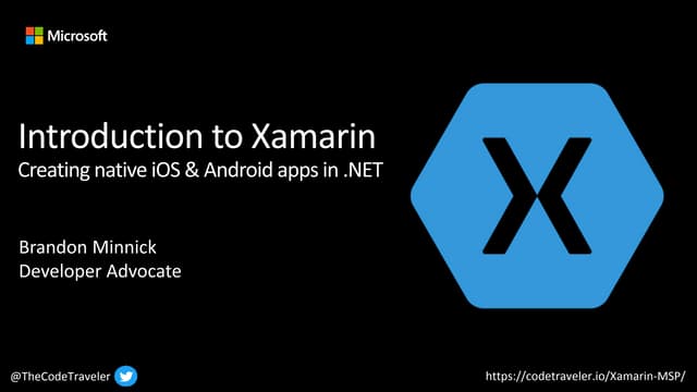 Creating Ios And Android Apps In C Using Xamarin Ppt