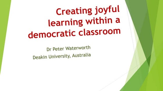 Joyful Learning | PPT