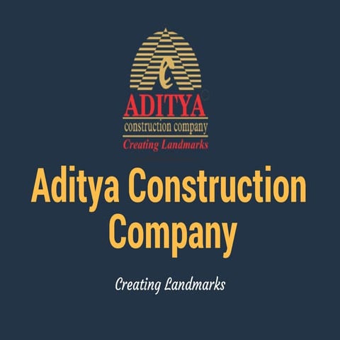 Aditya Constructions Company Hyderabad Projects,Profile,Contact Address | PDF | Landscaping ...