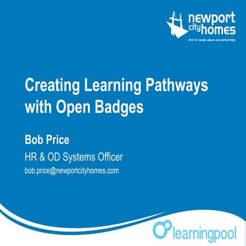 Creating learning pathways with Open Badges | PPTX