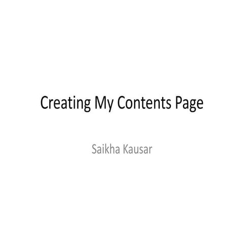 Magazine Contents Page Analysis | DOC
