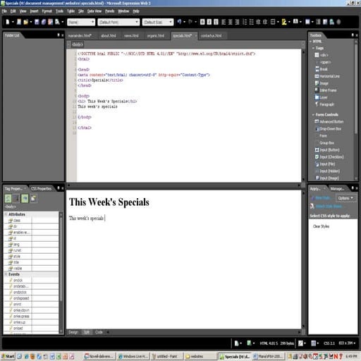 Creating a New Page | PDF | Web Design and HTML | Internet