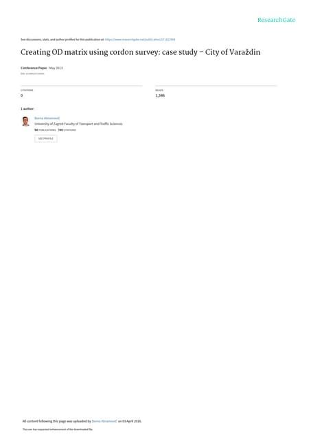 Origin – Destination survey | PPTX