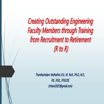 Creating Outstanding Engineering Faculty Members through Training from ...