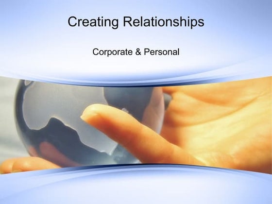 Relationship building | PPT