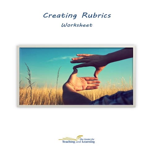 Creating rubrics worksheet | PDF
