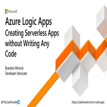 Creating Serverless Apps Without Writing Any Code Ppt