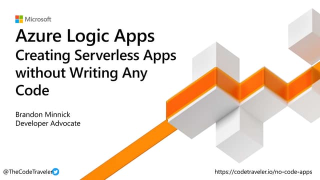 Creating Serverless Apps Without Writing Any Code Ppt