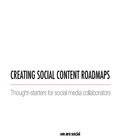 Social Media "Playbook" Outline - From Week 1 Guest Speaker Clint ...