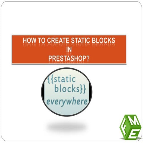 How to Create Static Blocks in PrestaShop | PPT