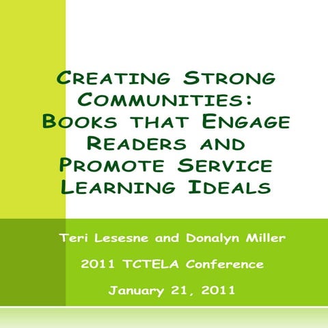 Creating strong communities | PPTX