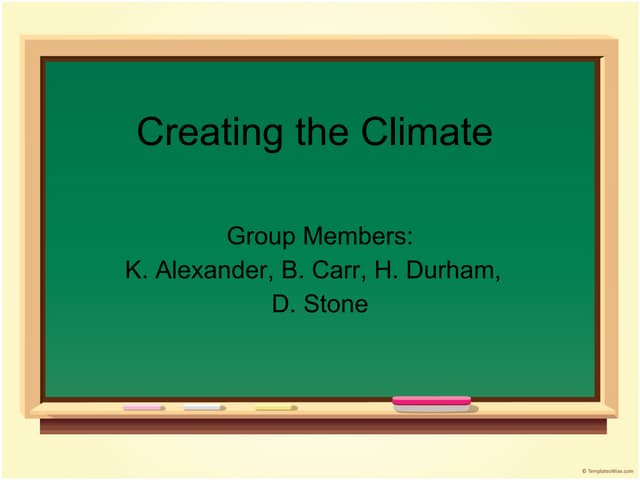 CLASSROOM CLIMATE | PPTX
