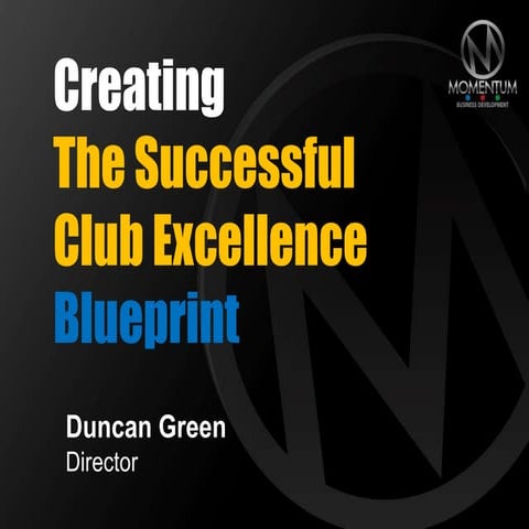 Creating the Fitness Club Excellence Blueprint | PPTX