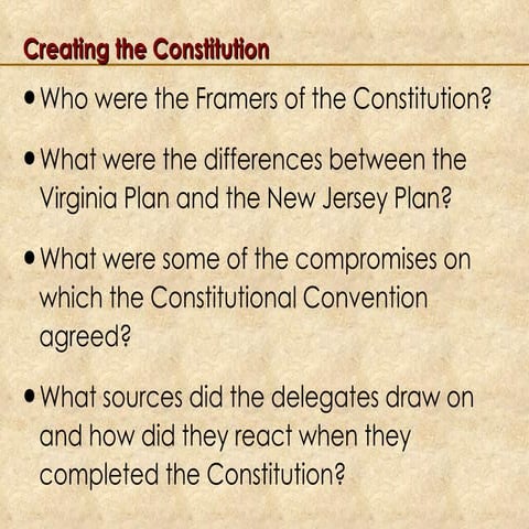 Creating the constitution | PPS