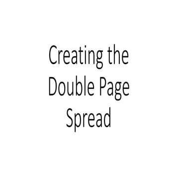 Double Page Spread Photoshop Printscreens | PPTX