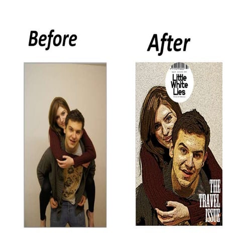 Creating the magazine cover | PPTX